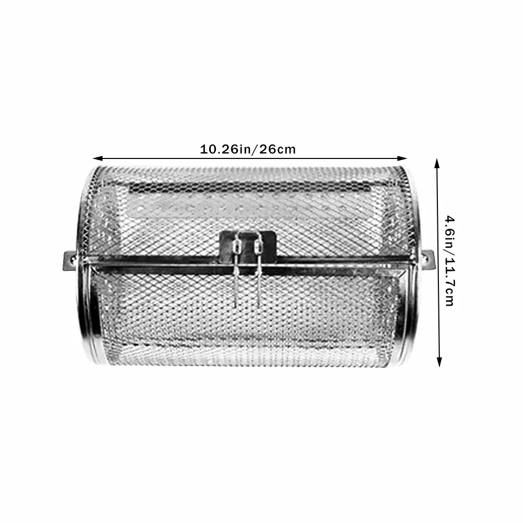 Grill-Roaster-Drum-Stainless-Steel-360-Rotating-BBQ-Baking-Roaster-Drum ...