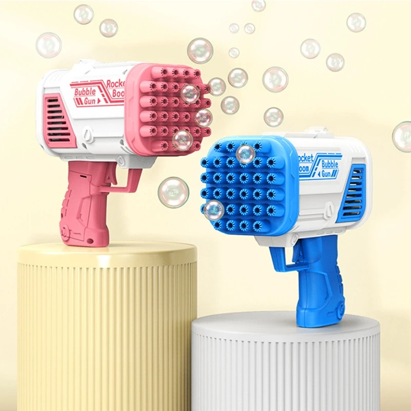 Rocket-Boom-Bubble-Toy-Electric-Bubble-Maker-for-w-32-Hole-Blower-Rich ...