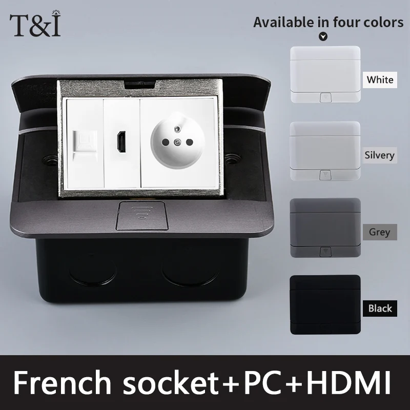 Hidden-Ground-PLUG-Socket-Power-Sockets-With-USB-Charge-Port-16A-Russia ...