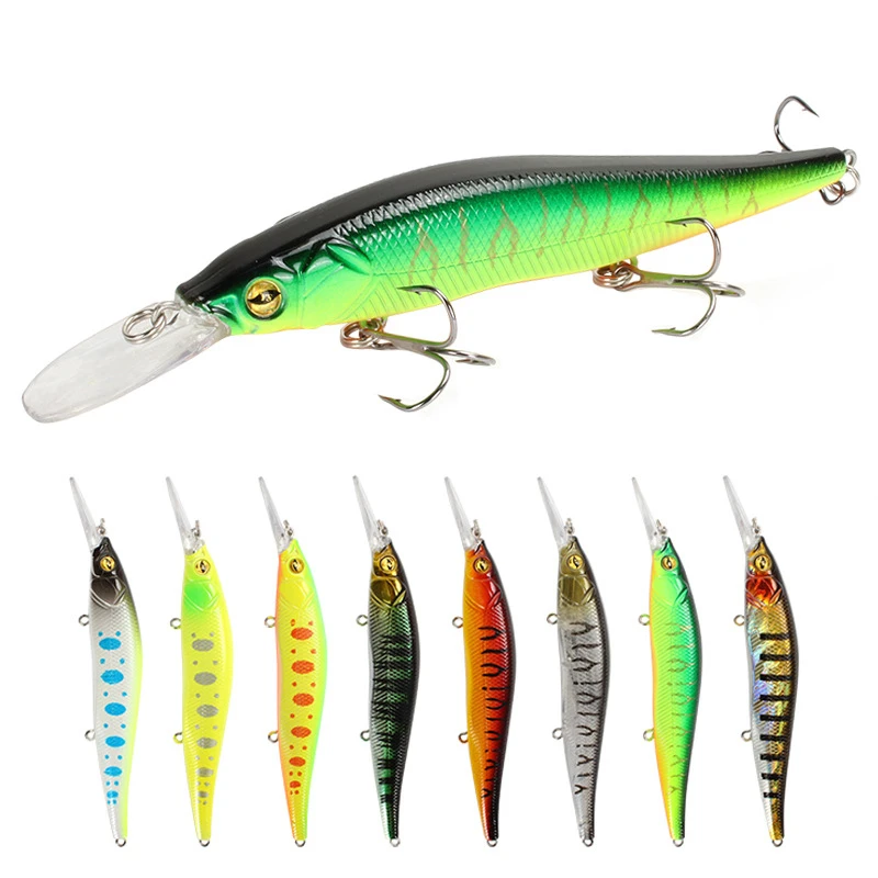 1Pcs Floating Minnow Fishing Lures Wobblers 13.5cm 15.8g Crankbait ...