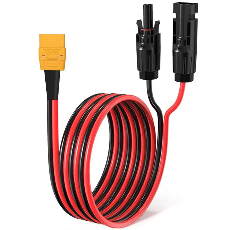 12AWG 2m/6.5FT XT90 to Solar Connector Cable for Bluetti AC200/AC200L ...