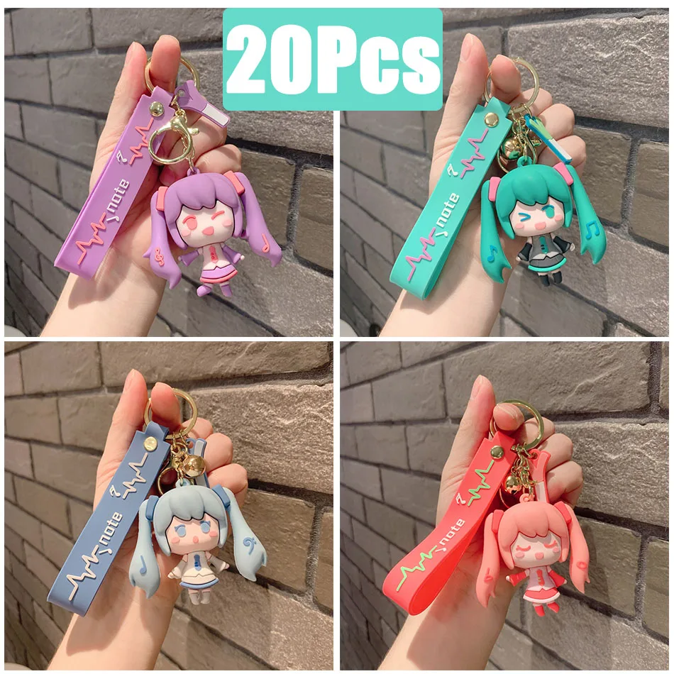 20Pcs-Hatsune-Miku-6cm-Kawaii-Figure-Keychain-PVC-Model-Bag-Pendant ...