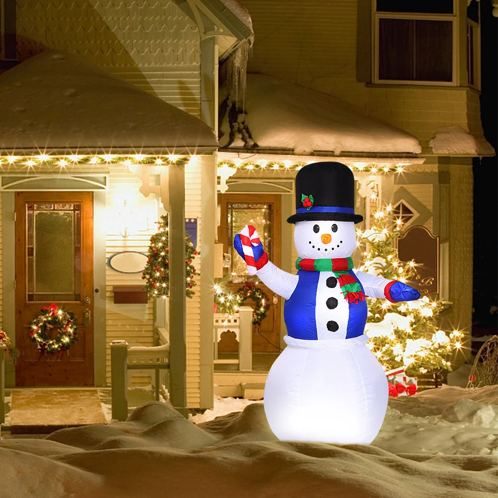 1-2-2-4M-Light-Up-Christmas-Santa-Claus-Inflatable-Toys-Giant-Snowman ...