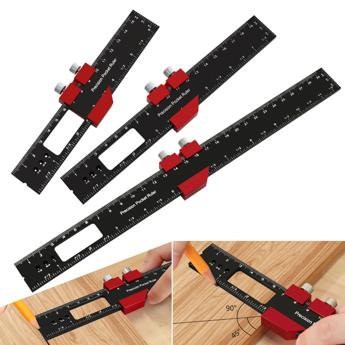 Woodworking-Precision-Pocket-Ruler-Aluminum-Slide-Ruler-Inch-And-Metric ...