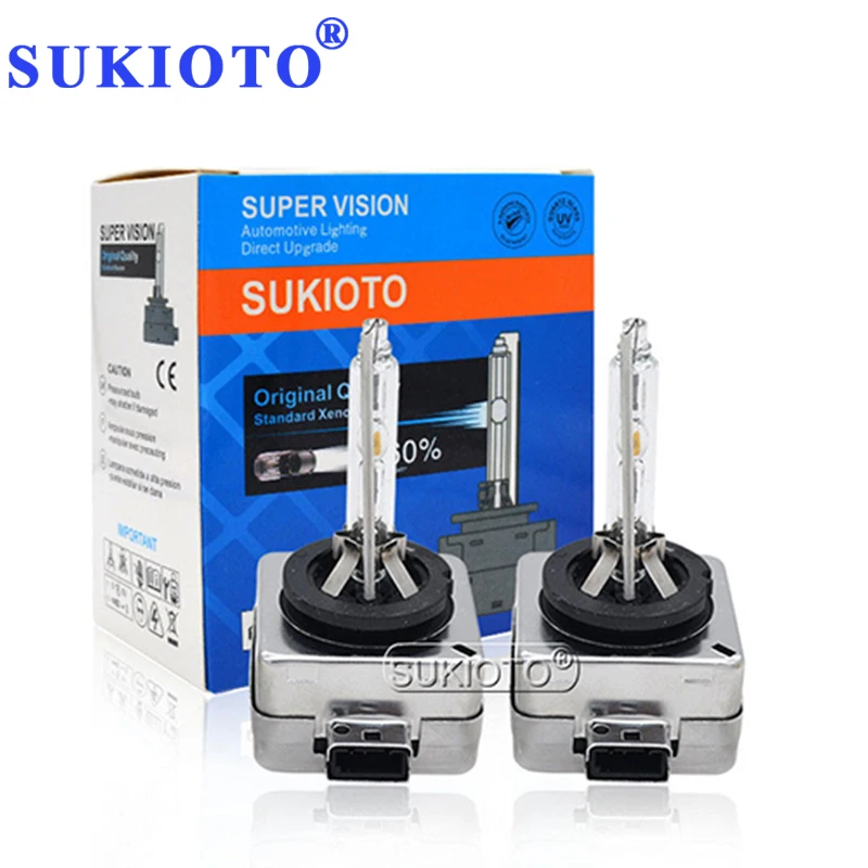 2PCS-GENUINE-SUKIOTO-JAPAN-55W-D1S-6000K-D3S-Xenon-HID-Headlight-Bulbs ...