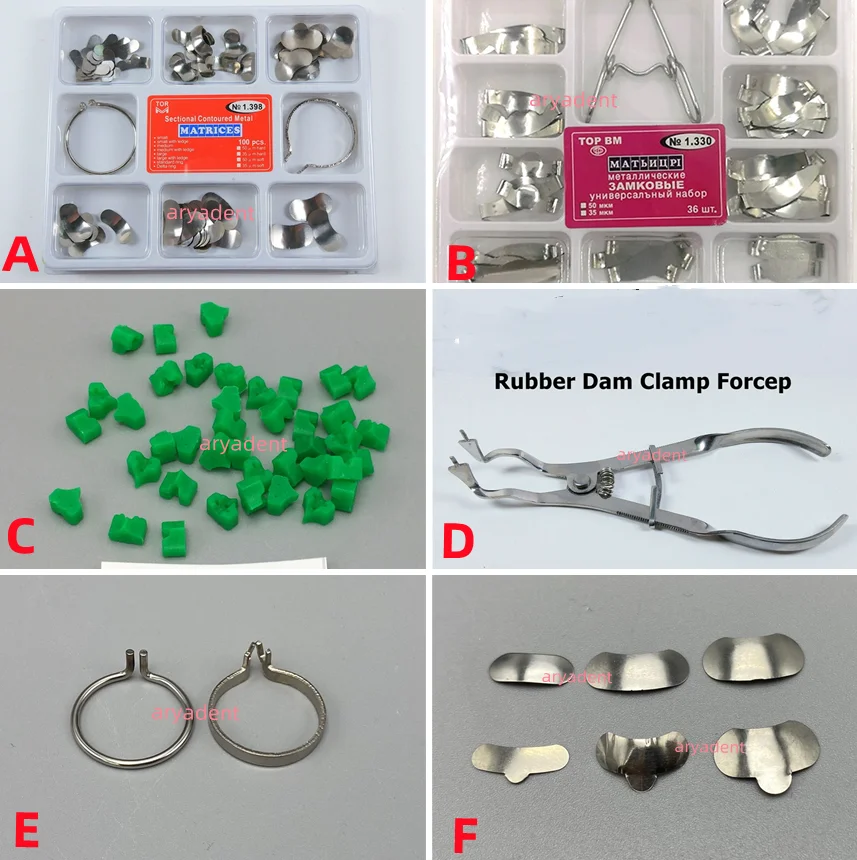 Dental Sectional Metal Contoured Matrices S/M/L Delta Standard Matrix ...