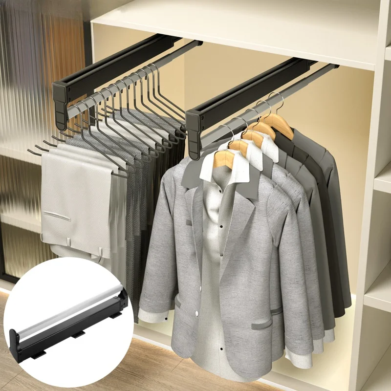 Pulling-Wardrobe-Hanger-Telescopic-Pant-Rack-Multifunctional-Storage ...