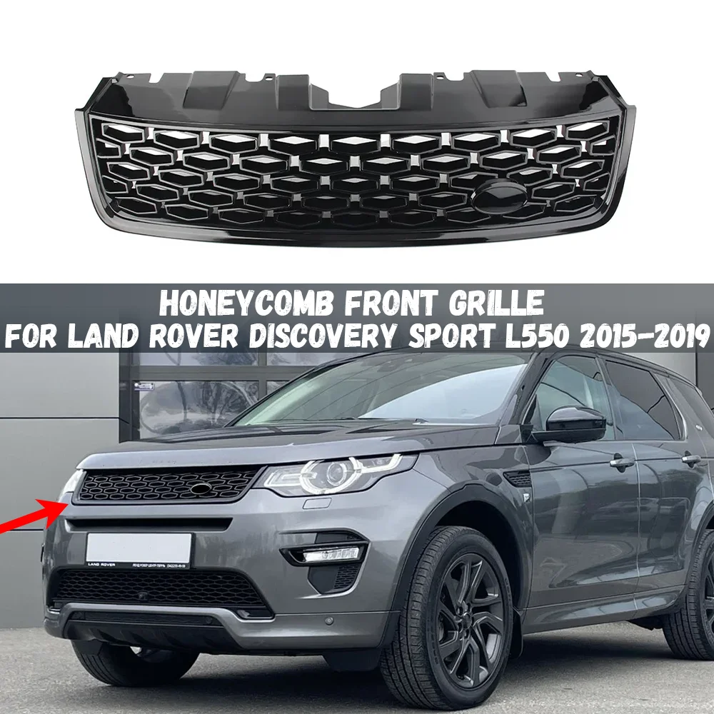 Front Bumper Grille Honeycomb Car Grill For Land Rover Discovery Sport ...