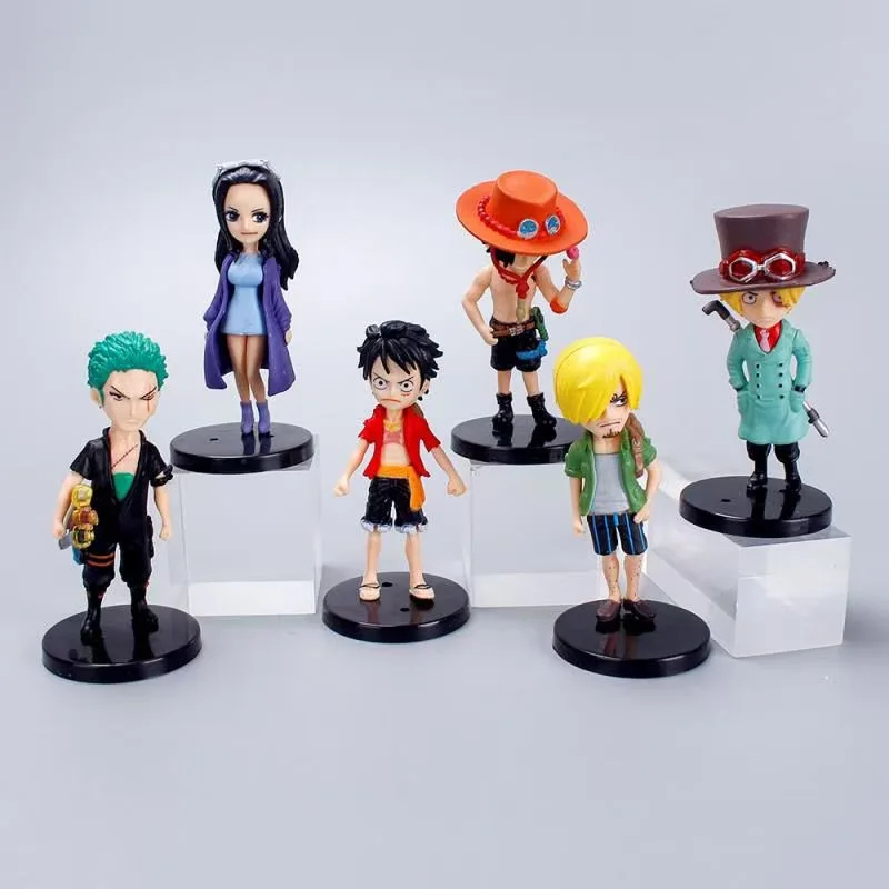 Figura de ação do anime one piece, 8cm, mini brinquedos, san, boa, boa ...