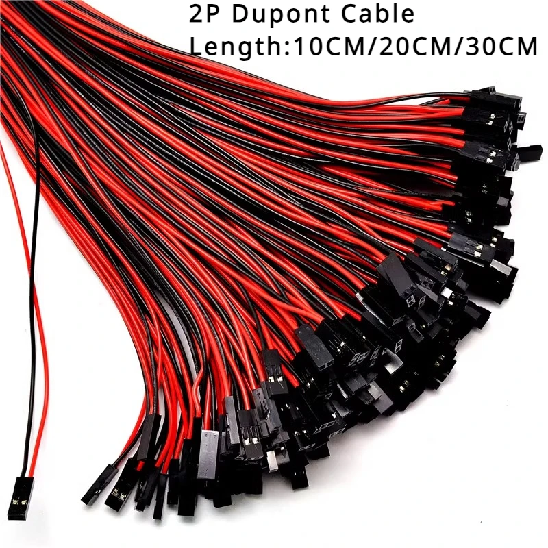 10pcs-lot-2PIN-2-Pin-Female-Jumper-Connector-Wire-2P-Dupont-Cable-For ...