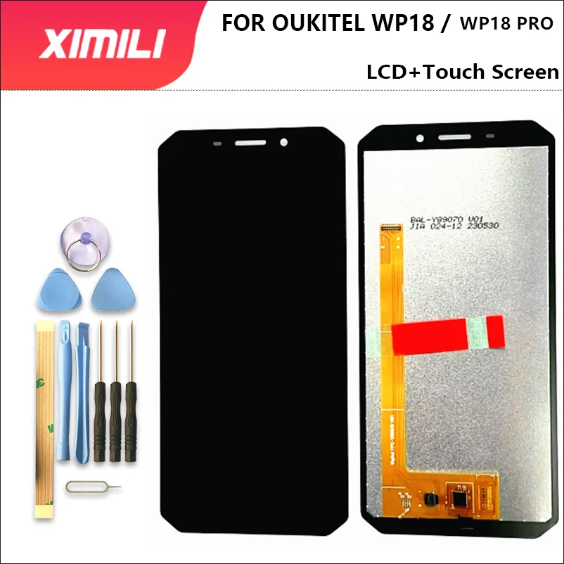 Reemplazo de pantalla táctil LCD Original para OUKITEL WP18, piezas de reparación de teléfono ...