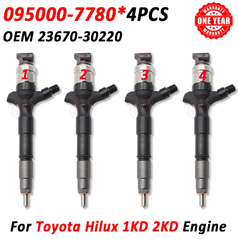 4pcs-23670-30220-Common-Rail-Diesel-Injector-Nozzle-2367030220-095000 ...