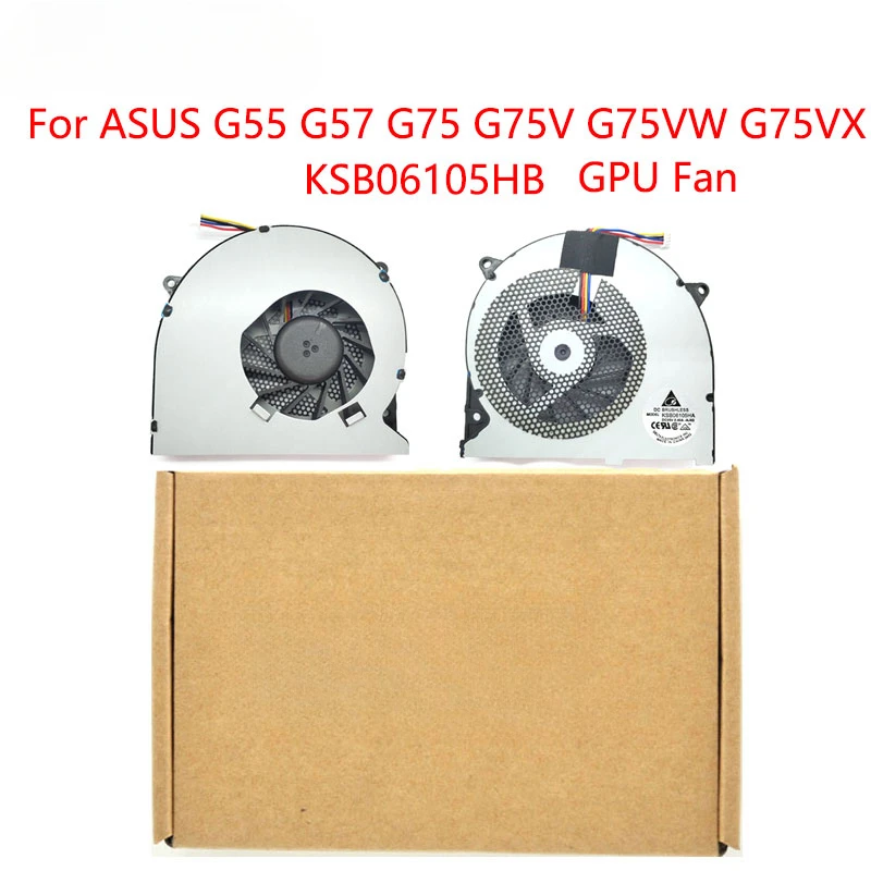 Substituição Laptop GPU Cooling Fan, ASUS G55, G57, G75, G75V, G75VW ...