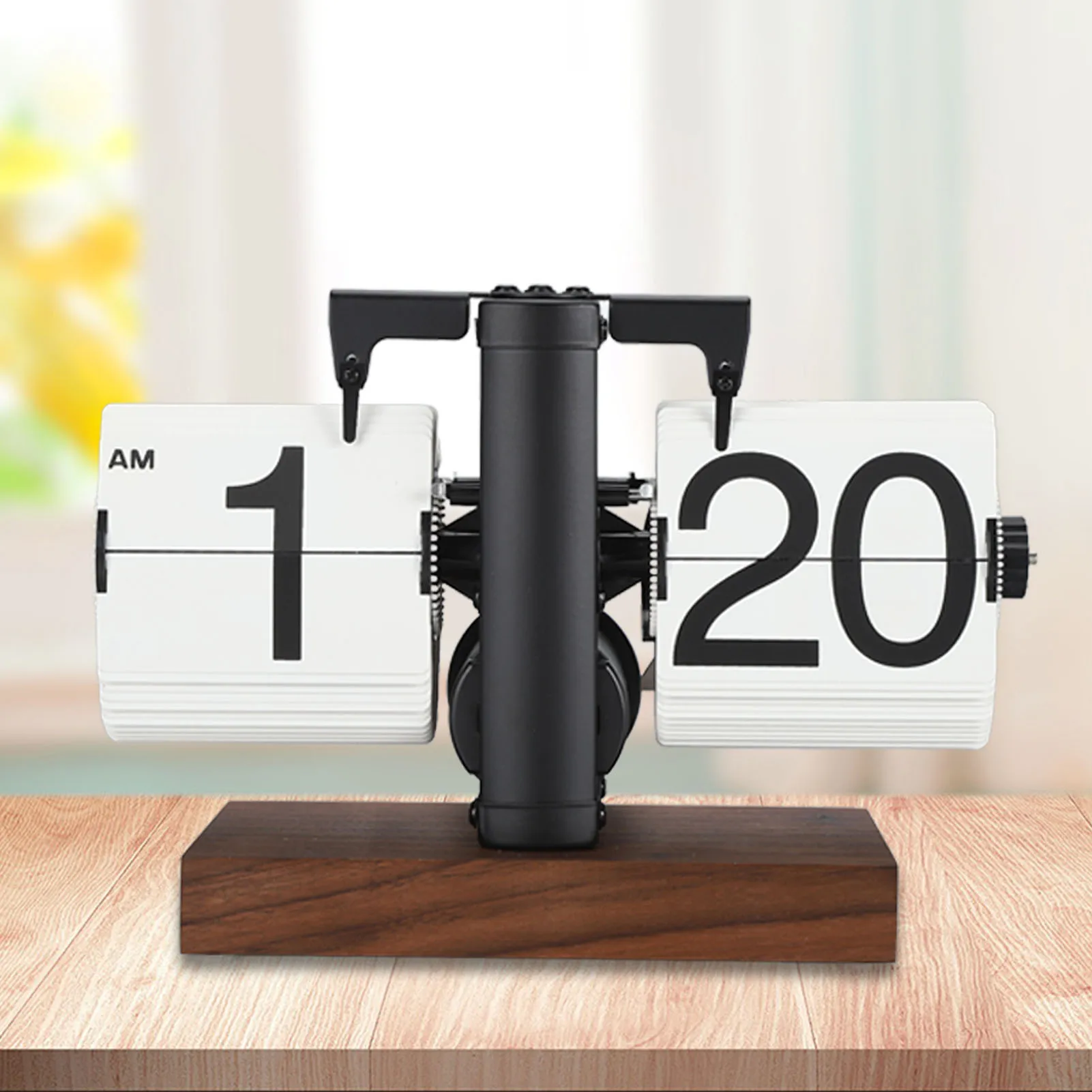 Digital-Flip-Clock-12h-Single-Sided-Large-Numbers-Automatic-Retro ...