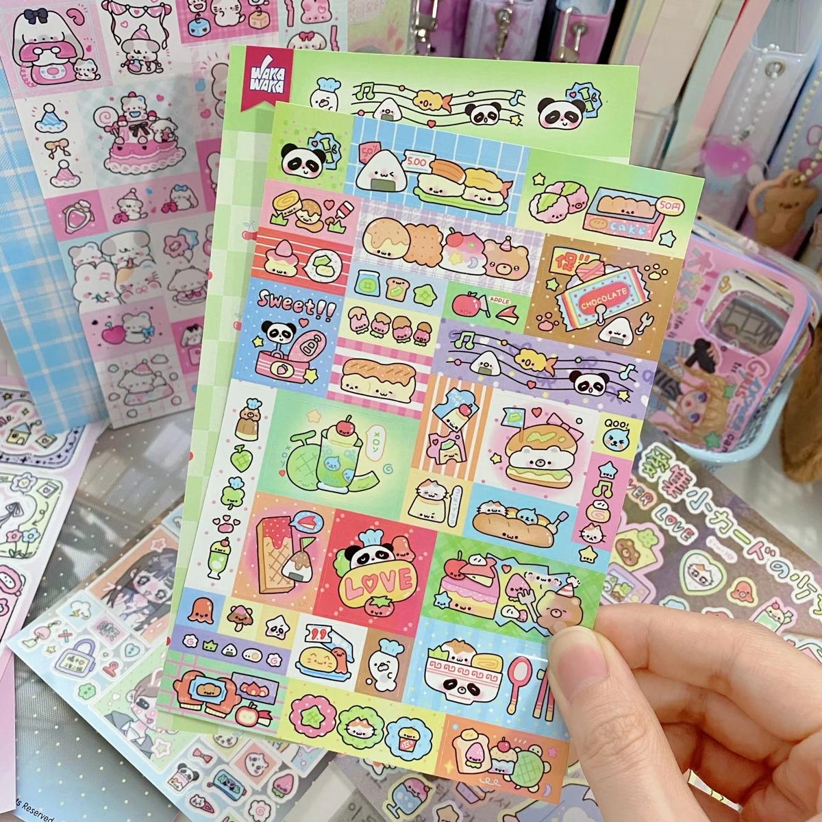1Pc Korean Deco Sticker for Scrapbooking Cute Character Sticker Card ...