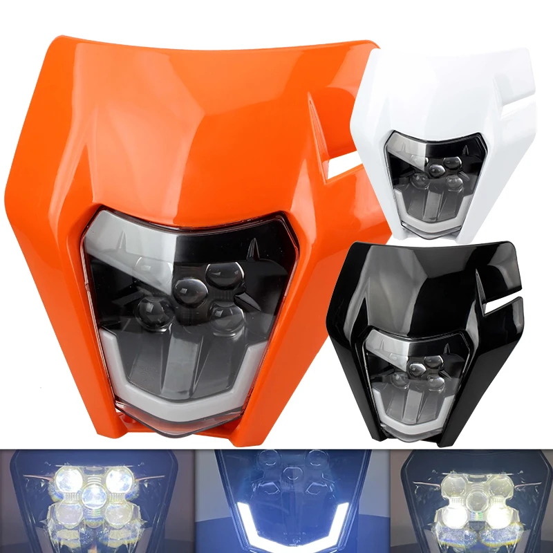 for KTM EXC SX Fairing Wick Dirt Bike Supermoto Motocross Headlamp ...