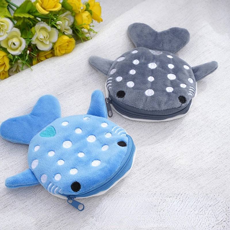 13x12cm-Cute-Whale-Shark-Coin-Purse-Kawaii-Wallet-Portable-Plush-Coin ...