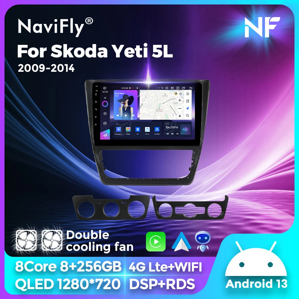 Navifly-2Din-Car-Radio-NEW-Android-All-in-one-For-Skoda-Yeti-5L-2009 ...