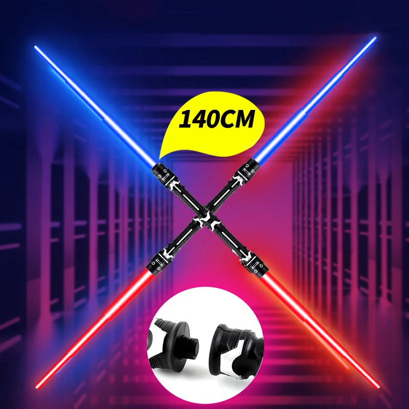Laser-Sword-Lightsaber-Red-and-Blue-Double-Saber-Toy-Light-Stick ...