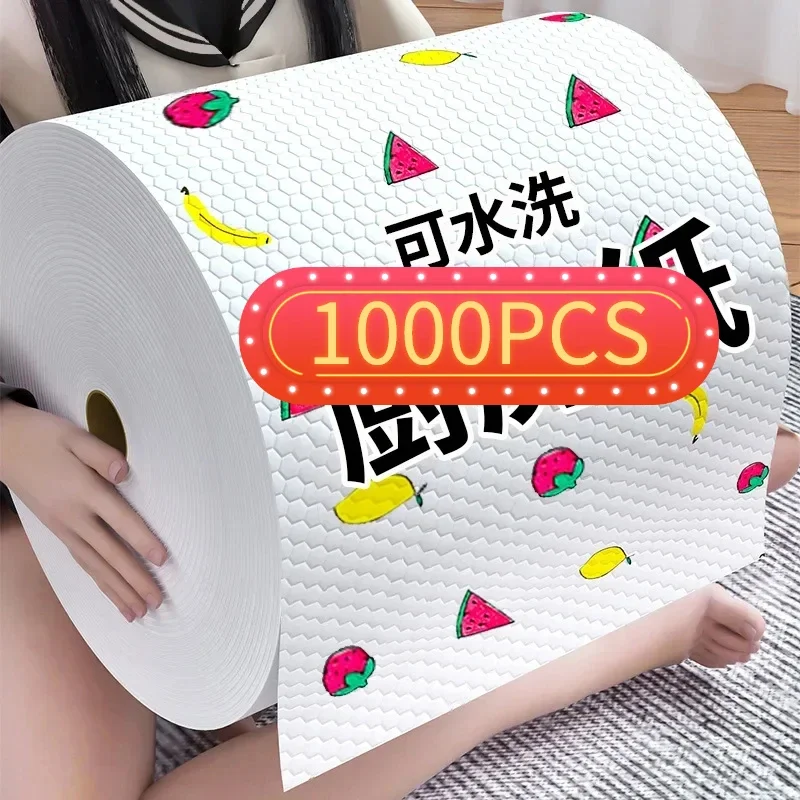 1000/30pcs Kitchen Disposable Rags Reusable NonWoven Cleaning Cloths ...