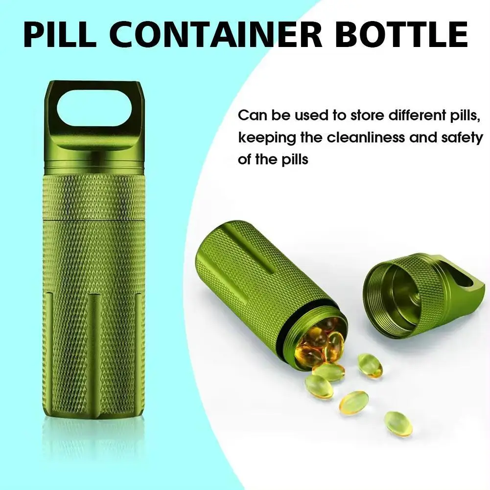 Portable-Aluminum-Alloy-Airtight-Pill-Container-Bottle-Outdoor-EDC ...