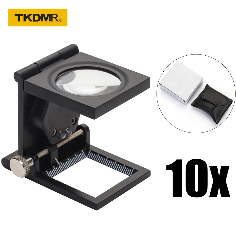 TKDMR-Table-Pocket-Magnifier-10X-Magnifying-Glass-Cloth-Textile-Fabrics ...