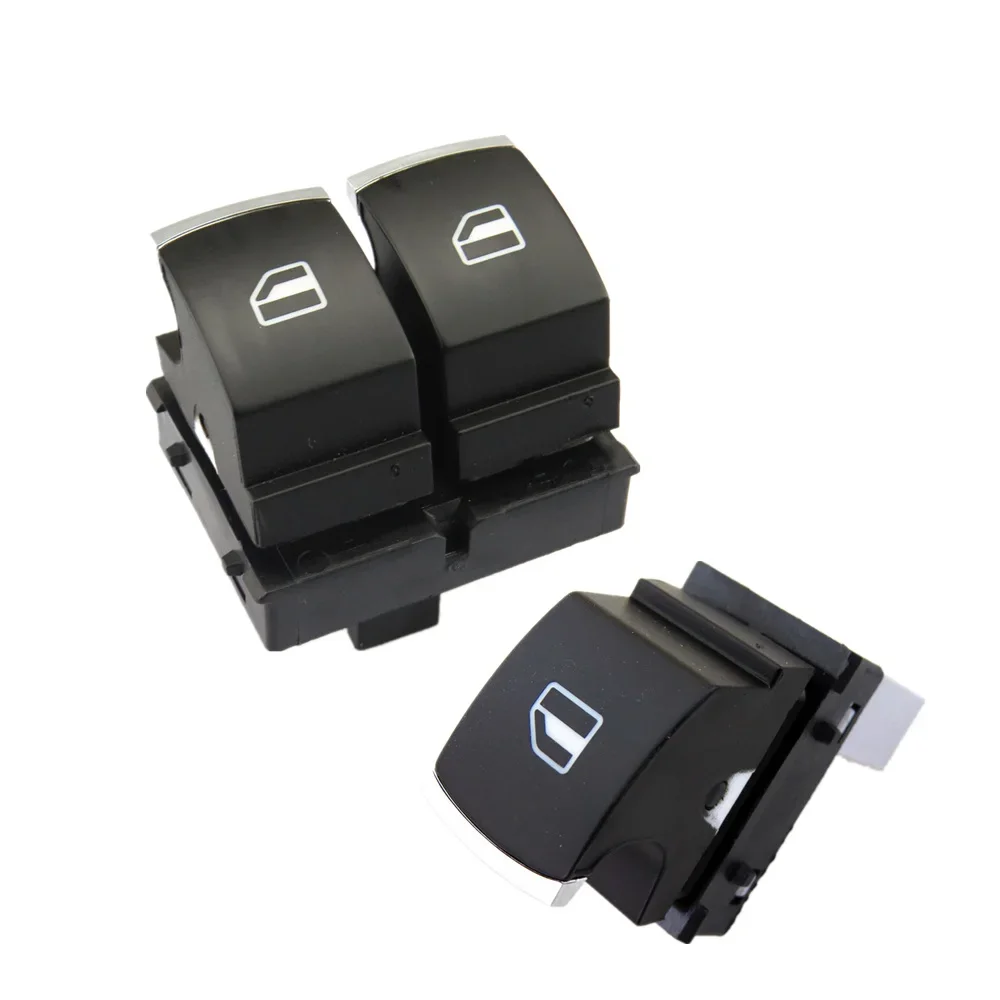 2-Doors-Chrome-Plated-Power-Window-Control-Switch-Kit-For-VW-Golf-5-6 ...
