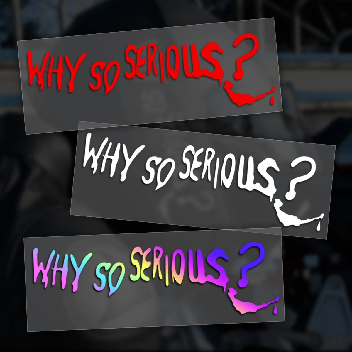 Funny Why So Serious Reflective Car Sticker Automobiles Motorcycle ...