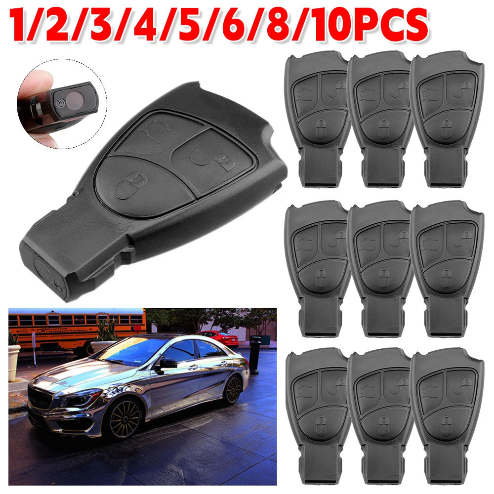 10-1PCS 3 Buttons Car Key Shell Remote Fob Cover Case Replacement Blank ...