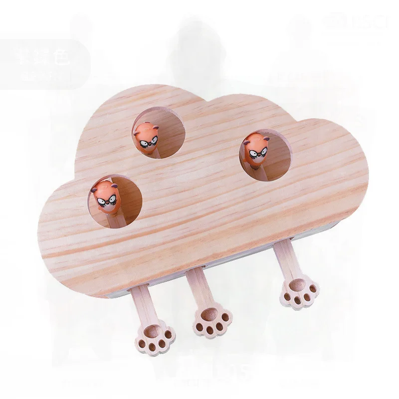 Funny Cat Toys Solid Wood Interactive Hamster Stick Meow Fairy Cat ...
