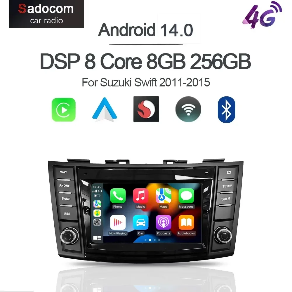 Wireless CarPlay 7'' Android 13.0 Car Android Player 8GB 256G ...