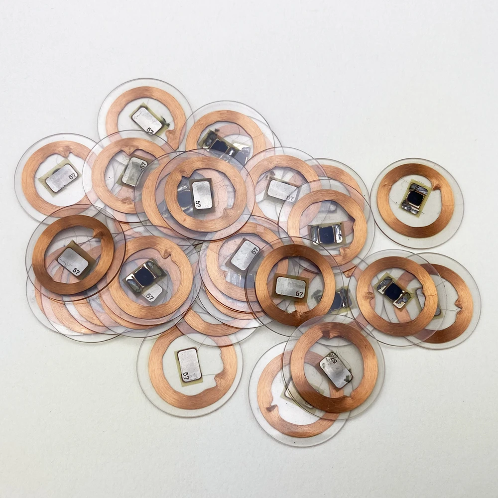 10pcs-125KHz-ID-T5577-Writable-Rewritable-Copper-Coil-Transparent-Coin ...
