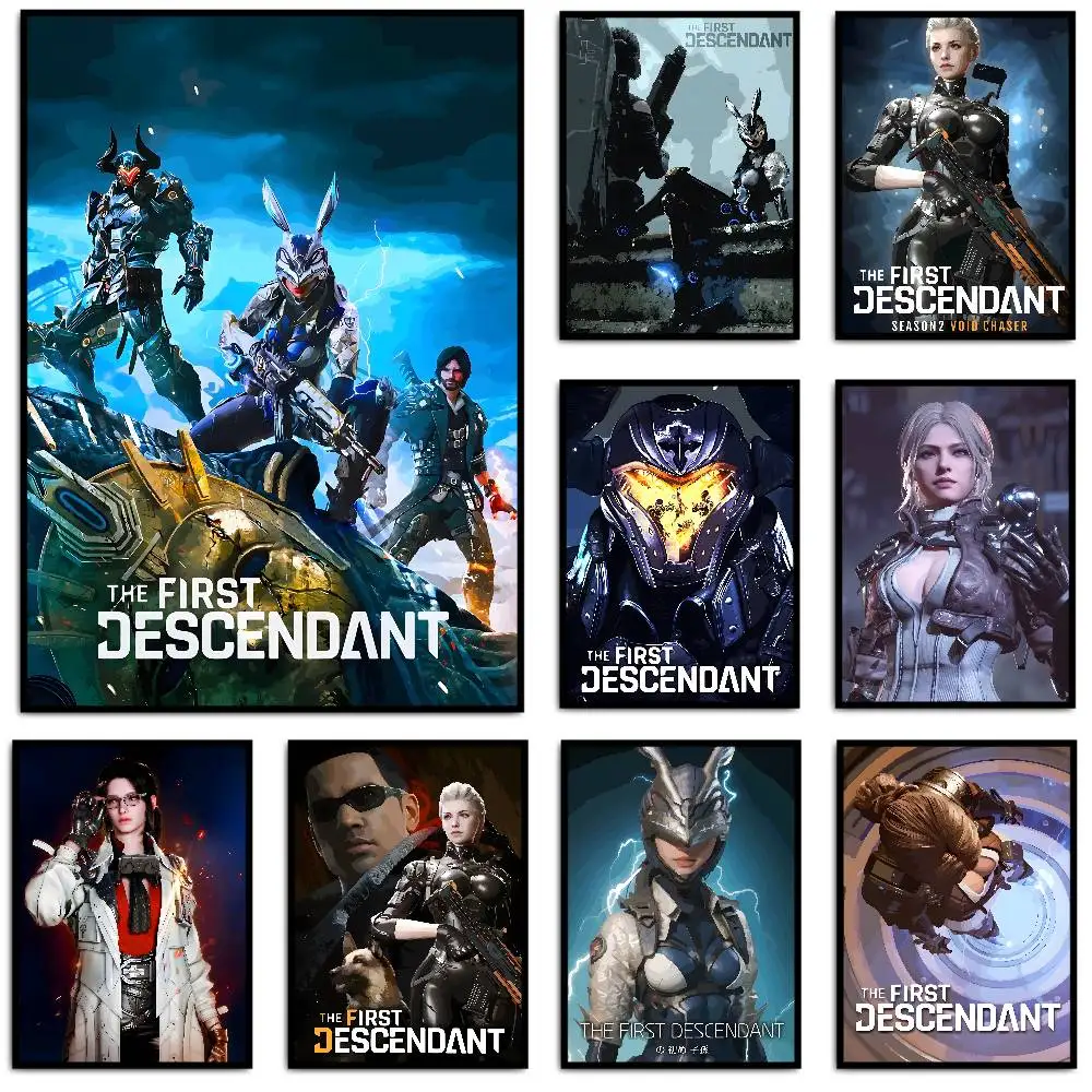 Shooter Viede juego t-el primer cartel descendiente arte HD pared ...