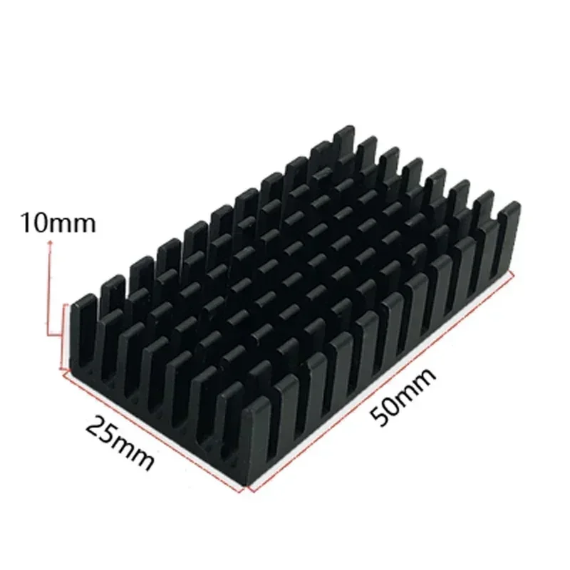 LJaZAScT 2pcs 25mm width 10mm thickness aluminum heat dissipation ...