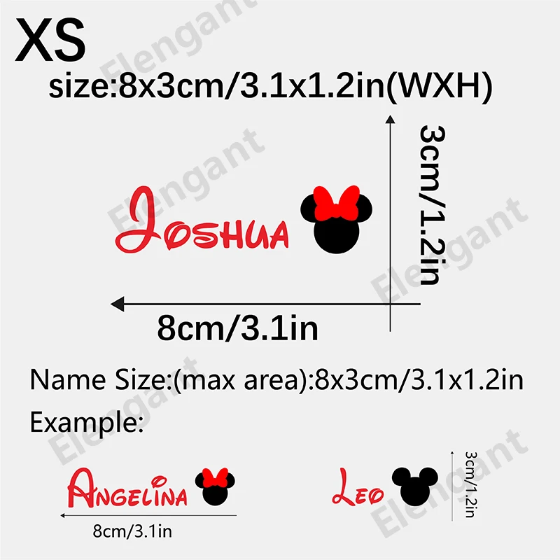 Mickey Mouse Name Stickers