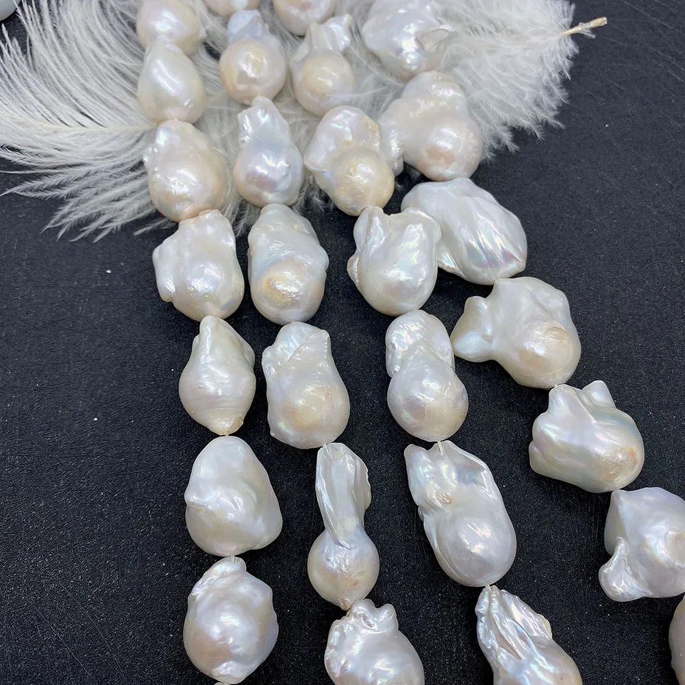 High Quality Natural Freshwater Pearls Irregular Baroque Tail Beads 17 ...