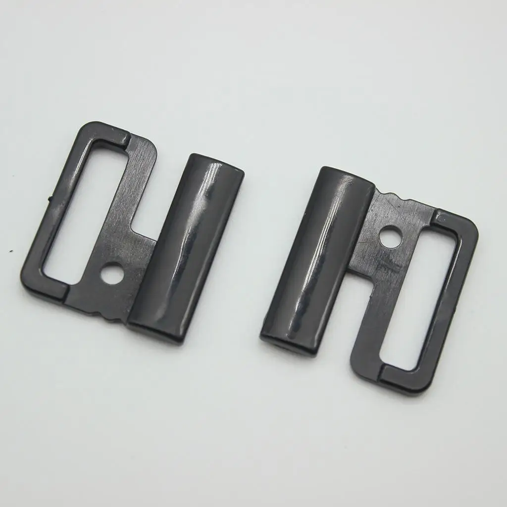 20pcs/10 Sets Useful Black Plastic Hook Snap Bra Clasps Bikini Slider ...
