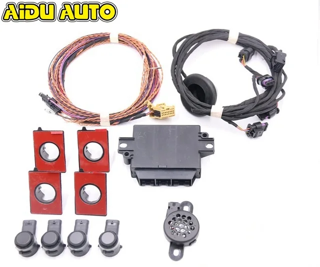 Rear OPS 4K Park Pilot 4 Parking Sensors Kit For VW Golf 6 MK6 Jetta 5 ...