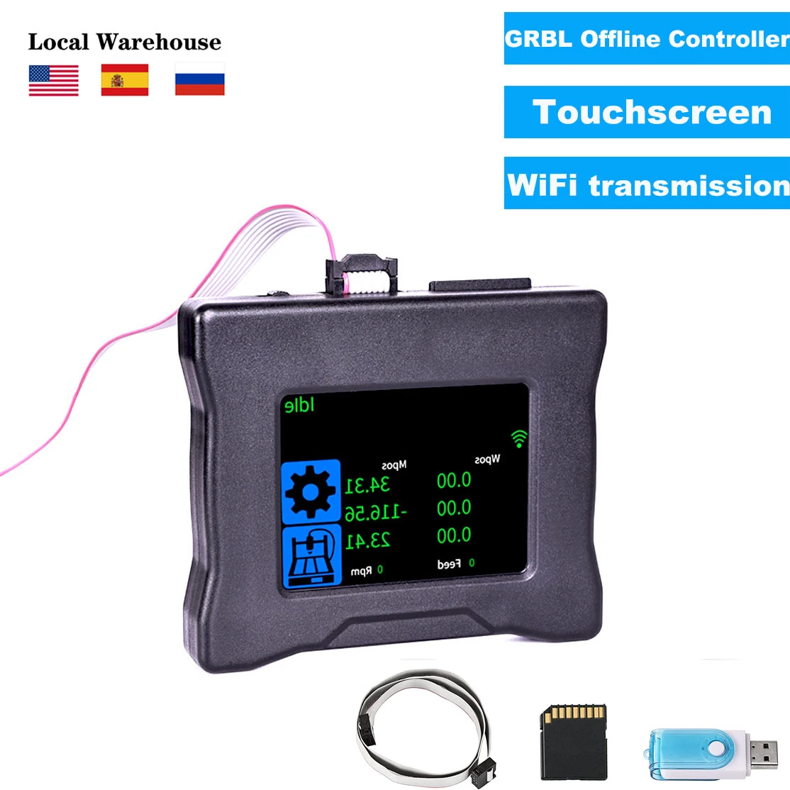 Cnc Offline Controller Upgraded With 2.8 Inches Touchscreen Lcd Laser ...