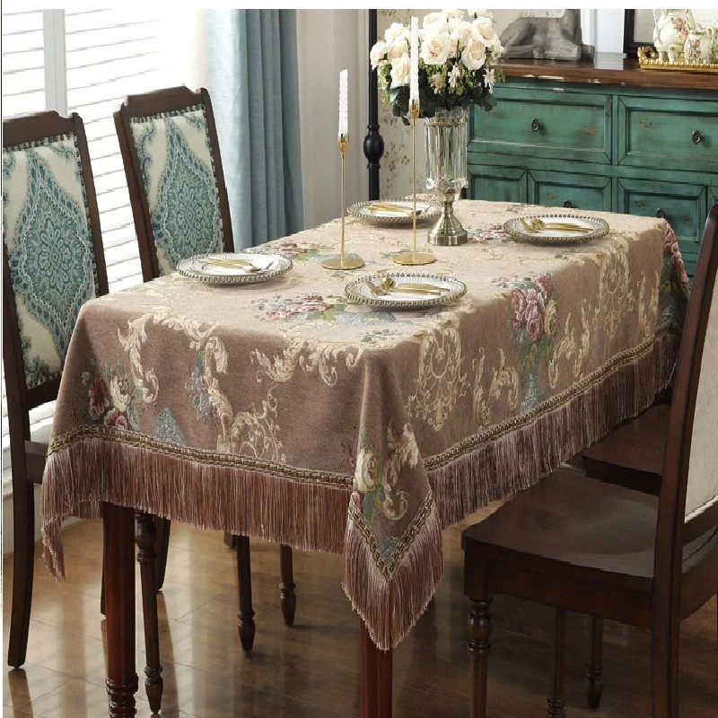 Tassel-Tablecloth-Kitchen-Table-Runner-Camping-Mat-Tea-Table-Cover ...