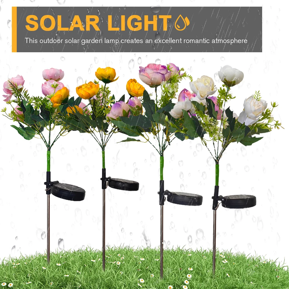 Solar-Powered-Flower-Landscape-Light-42LED-Flower-Garden-Lamp-IP65 ...