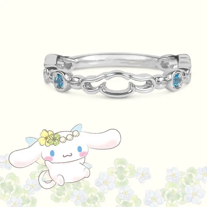 Anime Sanrio Ring Kawaii Cinnamoroll Accessories Cute Beauty Open ...