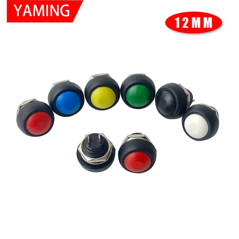10pcs-Two-Pins-12mm-DIY-Reset-Small-sized-Push-Button-Switch-Momentary ...