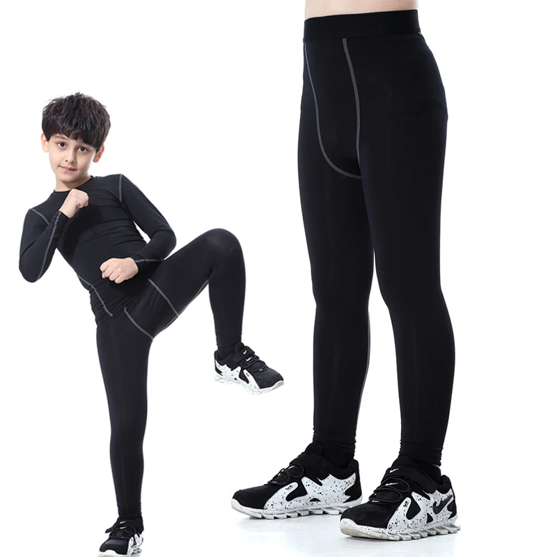 Hot Sale Little Kids Boys Sport Pants Tights Compression Leggings ...