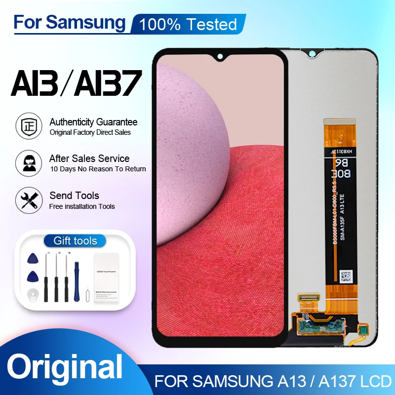 6.6 Inch A13 Display For Samsung Galaxy A137 LCD Touch Panel Digitizer ...