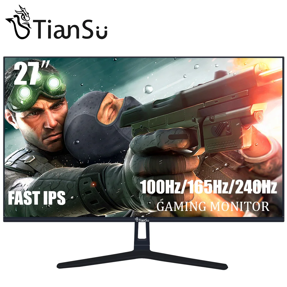 Tiansu Computer Monitor 27 Inch 2k 2560x1440 Ips Hdmi Fhd 144hz 16:9 ...