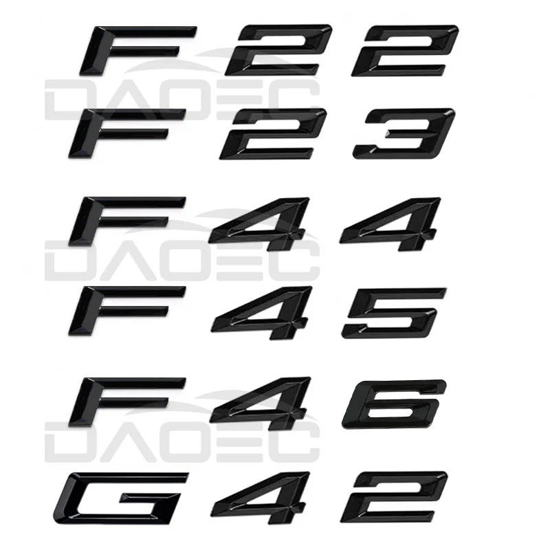 Car Abs Trunk Letters Logo Badge Emblem Sticker For Bmw 2 Series F22 ...