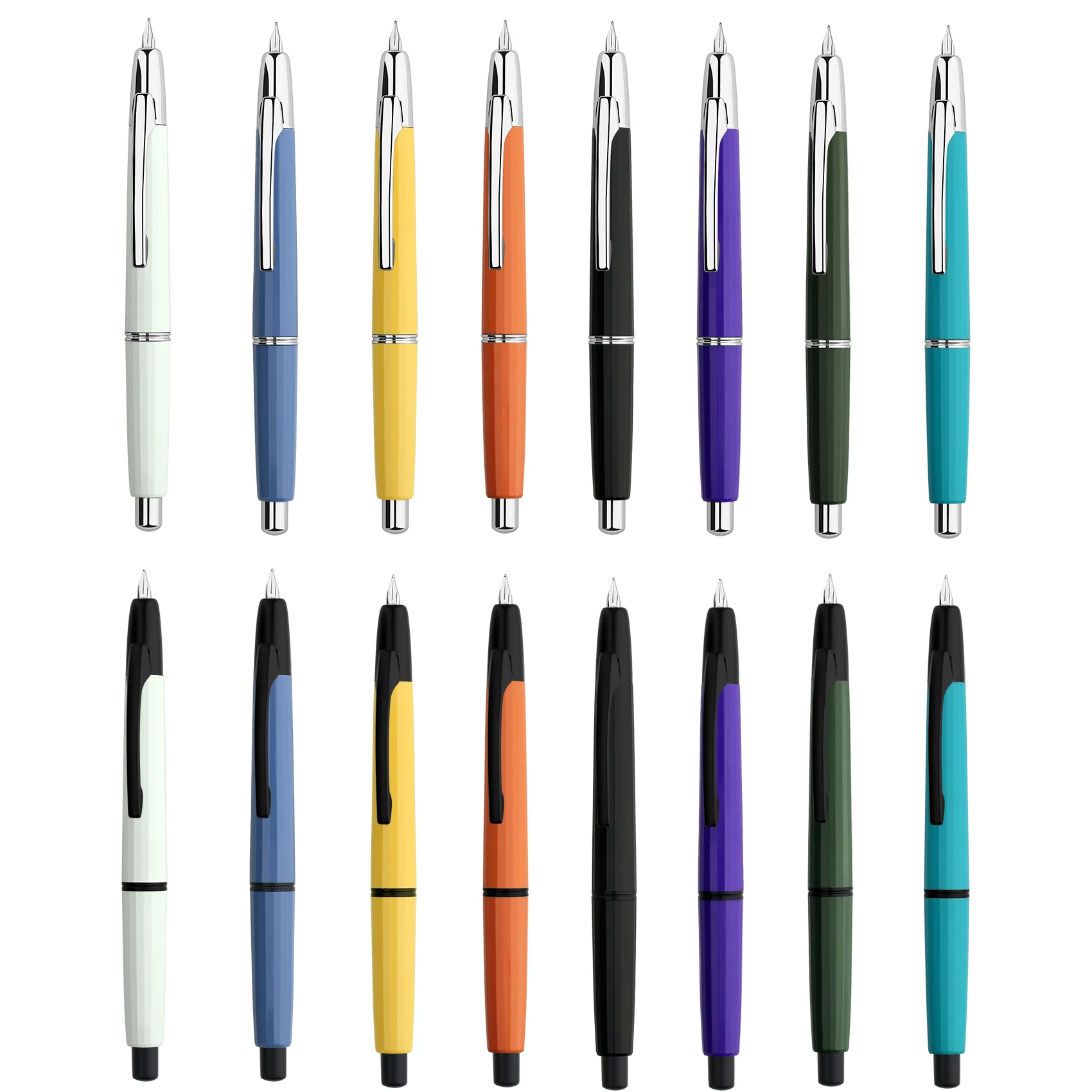 MAJOHN A2 Retractable Fountain Pen EF 0.4mm Nibs writing Ink Pens with ...