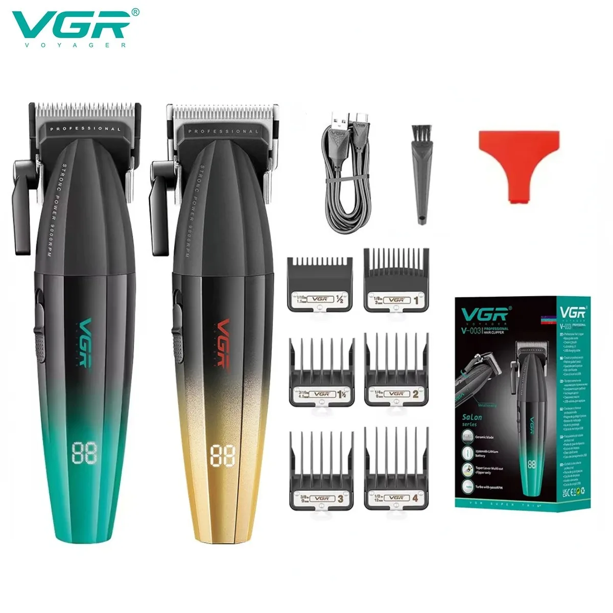 VGR-Hair-Clippers-Professional-Barber-Machine-Rechargeable-Haircut ...