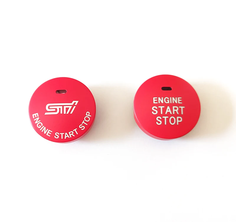 For-Subaru-OUTBACK-FORESTER-BRZ-Red-Car-Engine-Start-Stop-Switch-Cover ...